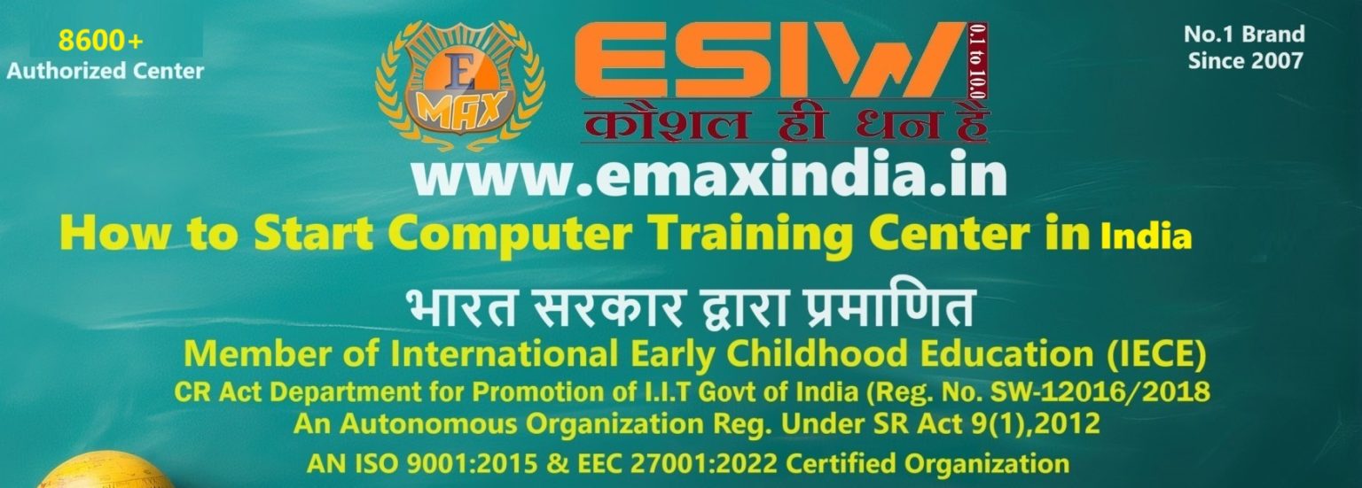 How start a Computer Center Training Institute in India