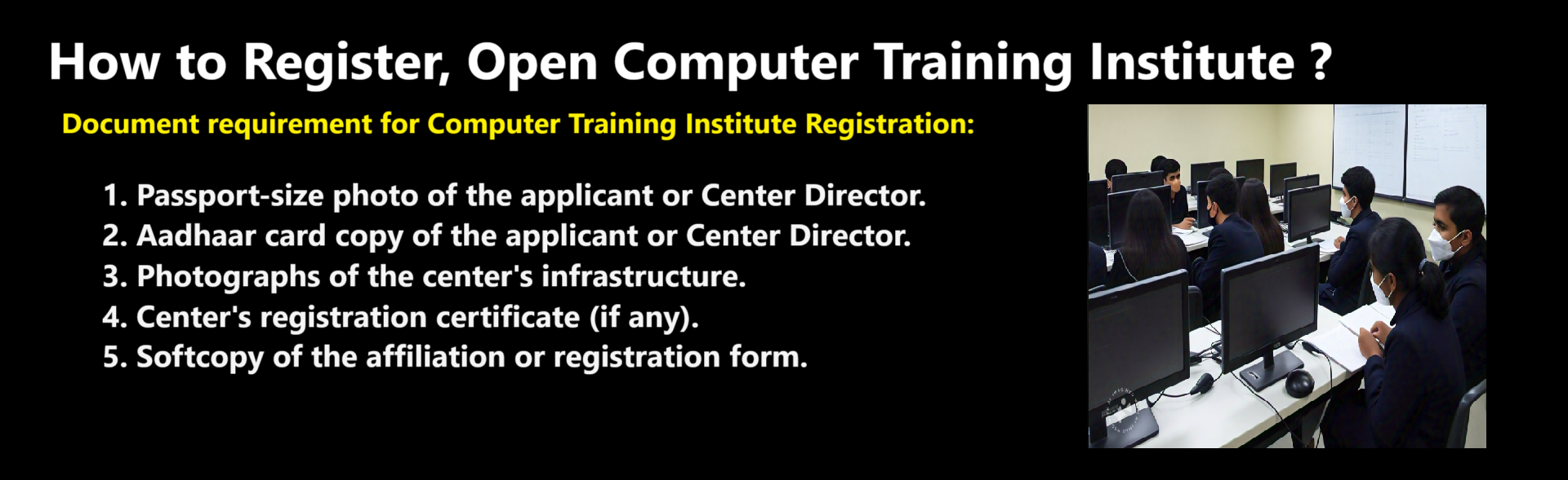 How to Register, Open Computer Training Institute in Shimla