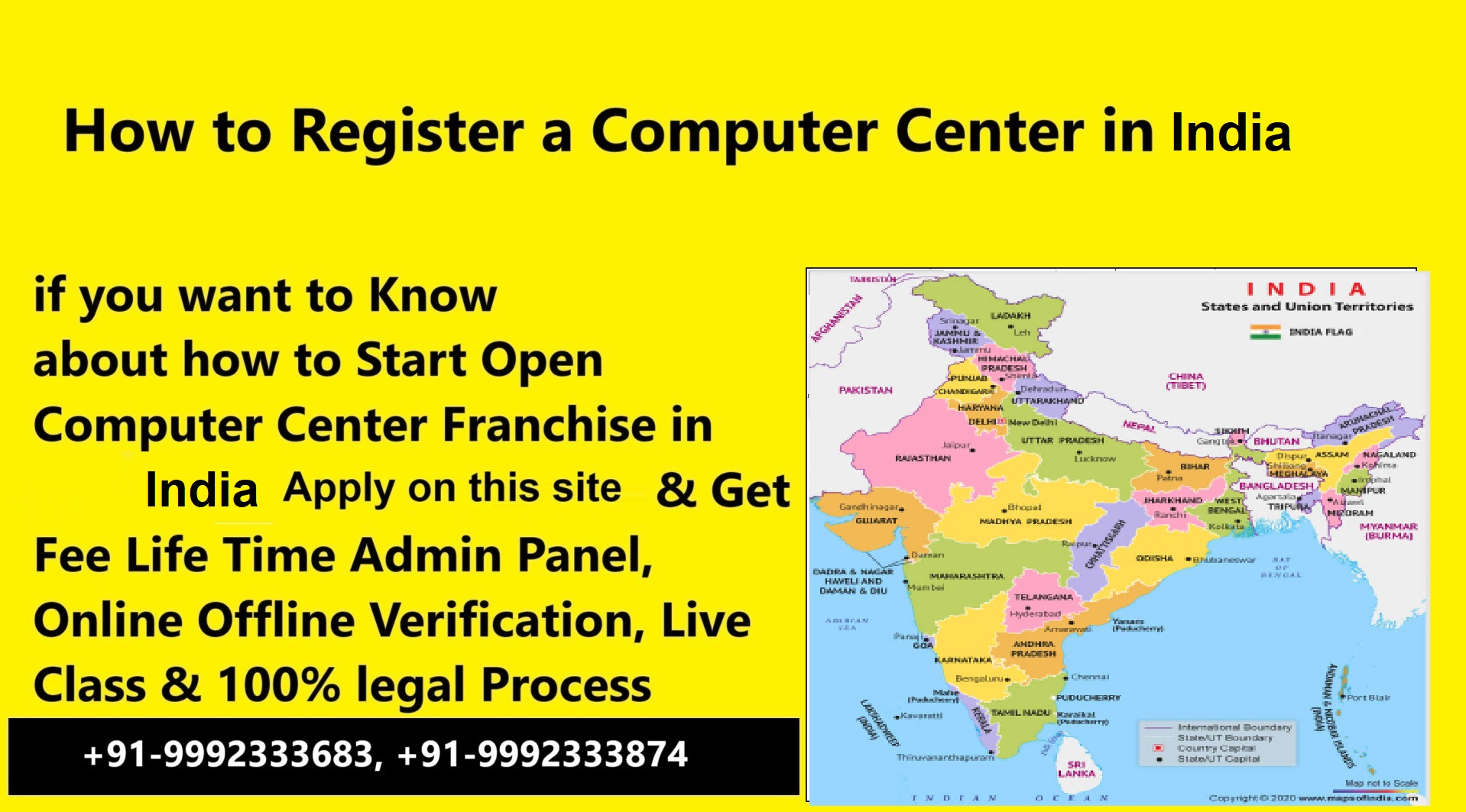 Computer Center Franchise Application Steps in lakshadweep